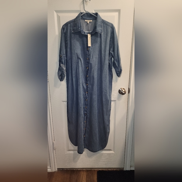 Speed Limit Mph | Dresses | Denim Blue Shirt Dress | Poshmark